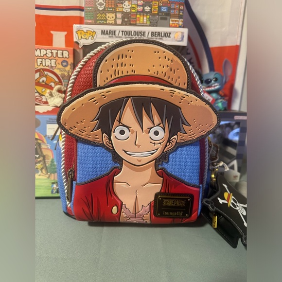 Loungefly | Bags | One Piece Straw Hat Luffy Mini Backpack Le 50 One ...